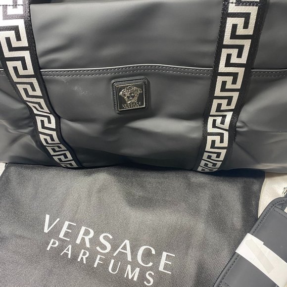 Versace | Bags | Versace Weekender Bag In Black | Poshmark
